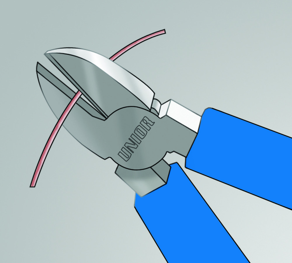 Diagonal cutting nippers